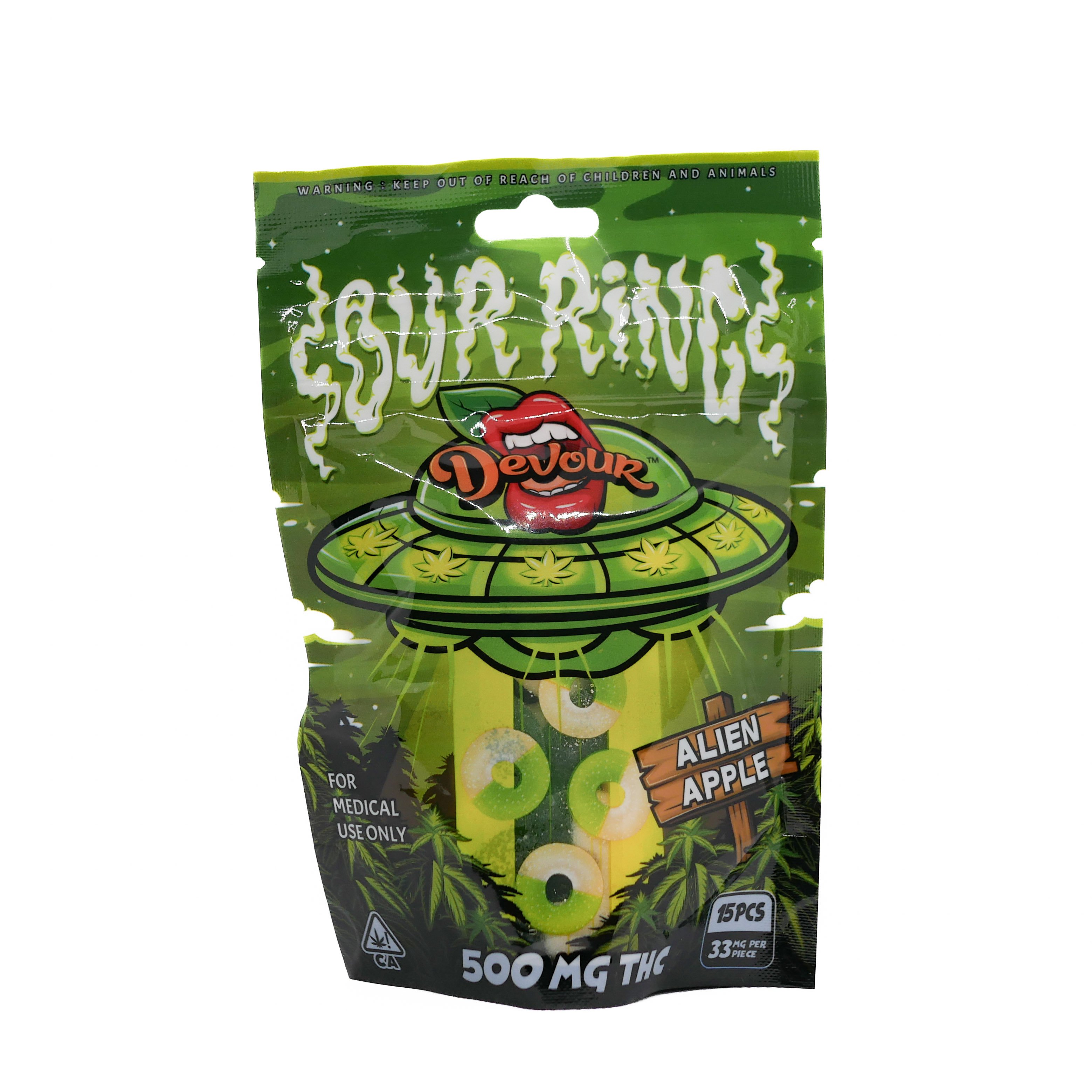 Devour: Sour Rings 500MG